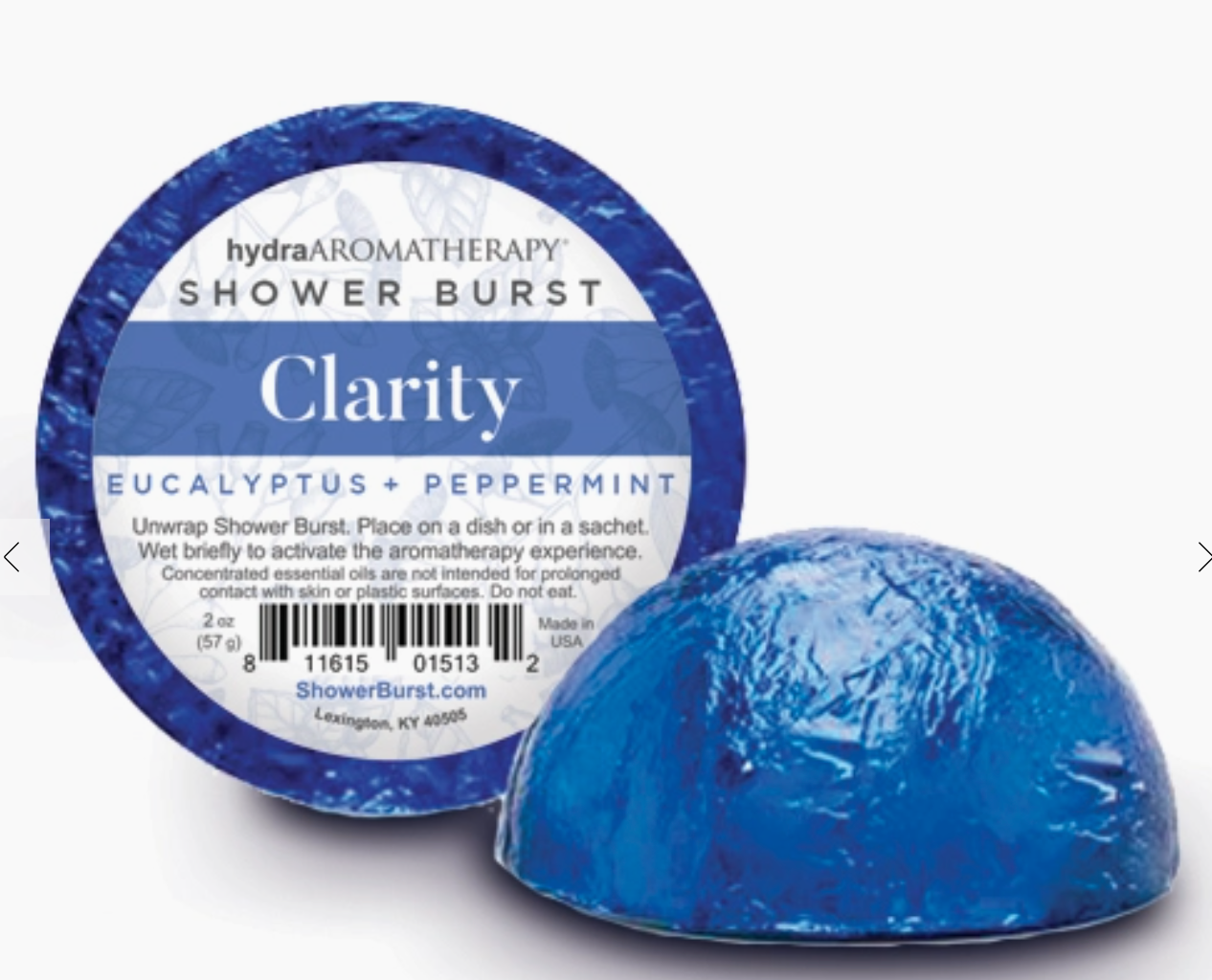 Clarity Shower Burst by Hydra Aromatherapy | Koket Boutique